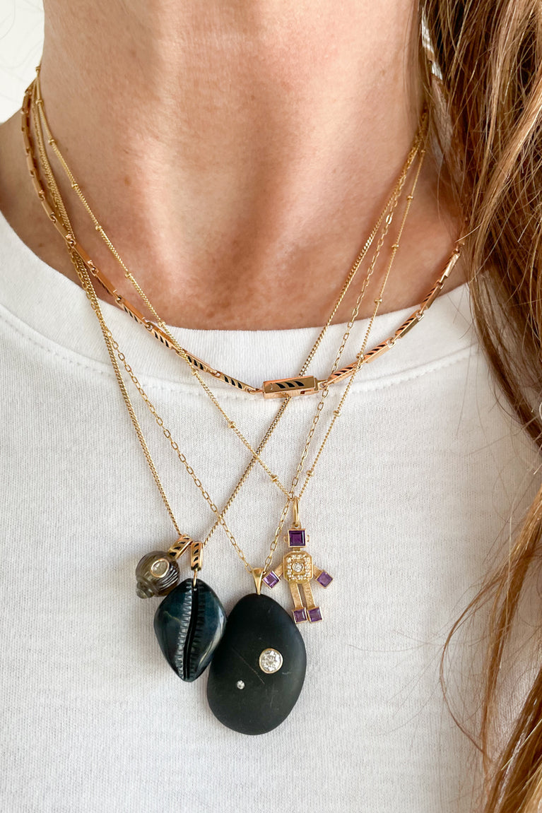 Amethyst Robot Charm – SUNROOM