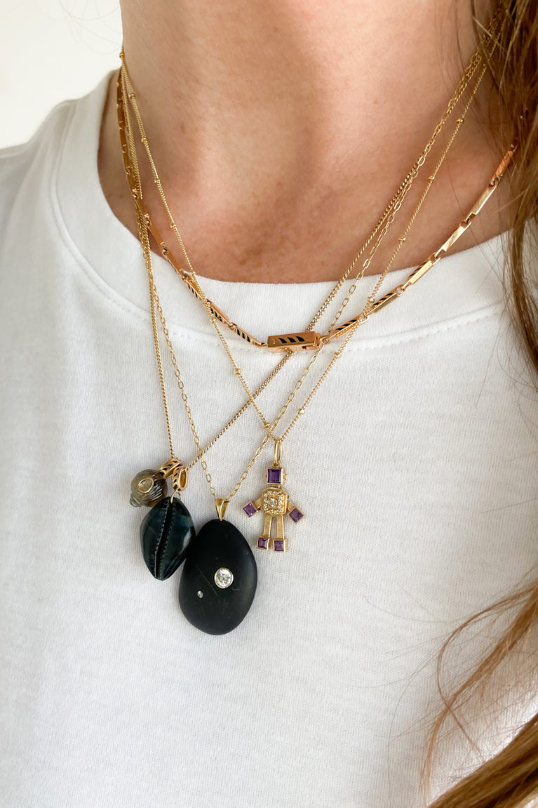 Amethyst Robot Charm – SUNROOM