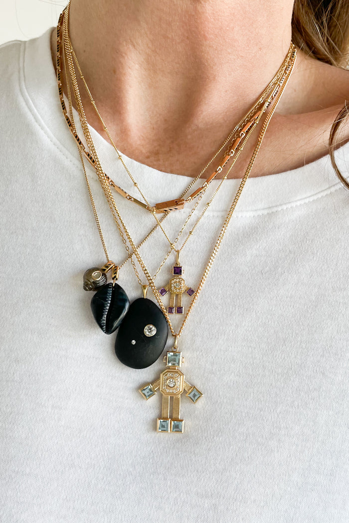 Amethyst Robot Charm – SUNROOM