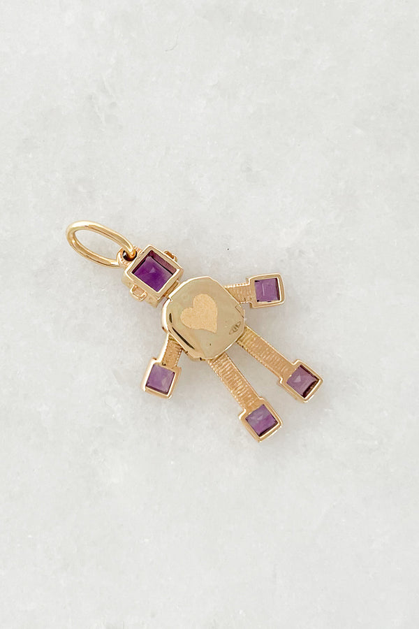 Amethyst Robot Charm – SUNROOM